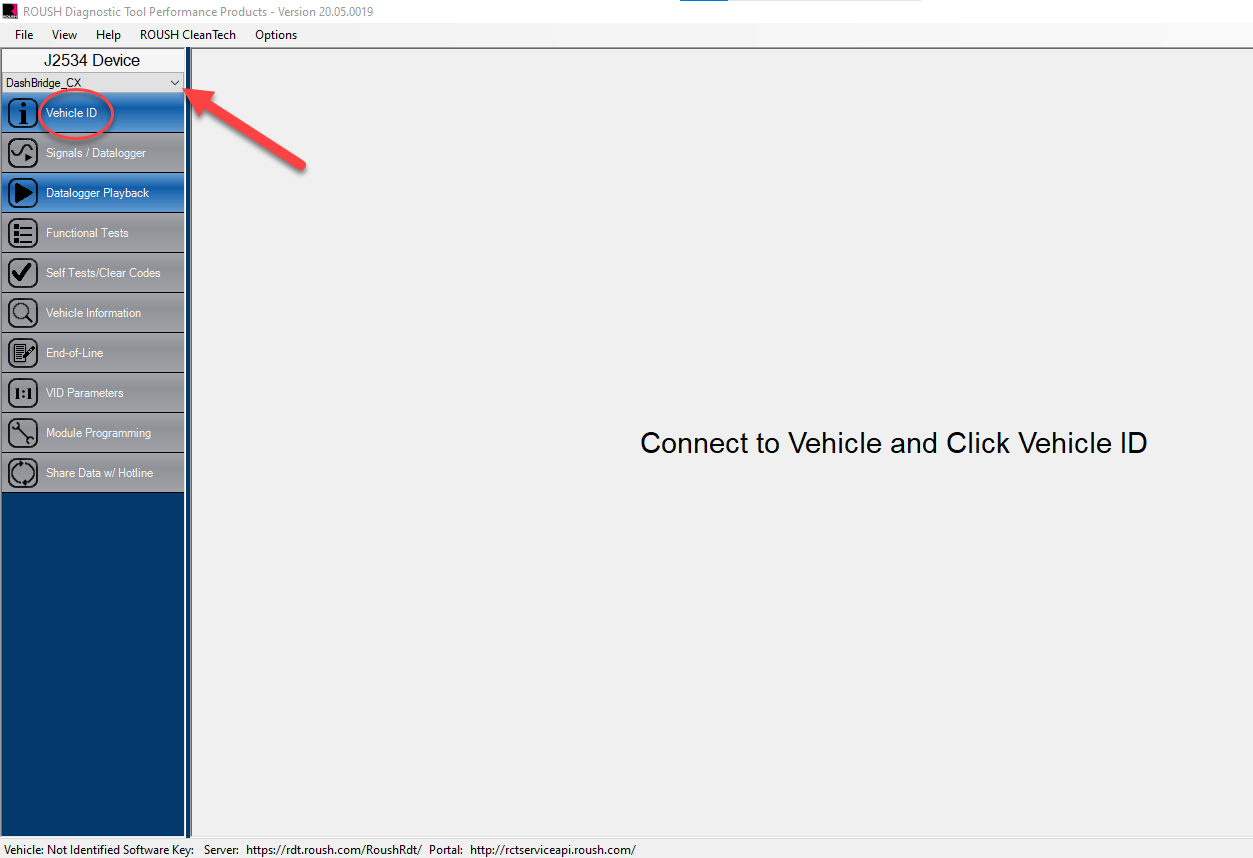 ROUSH Diagnostic Tool (RDT) - Identifying Calibration IDs