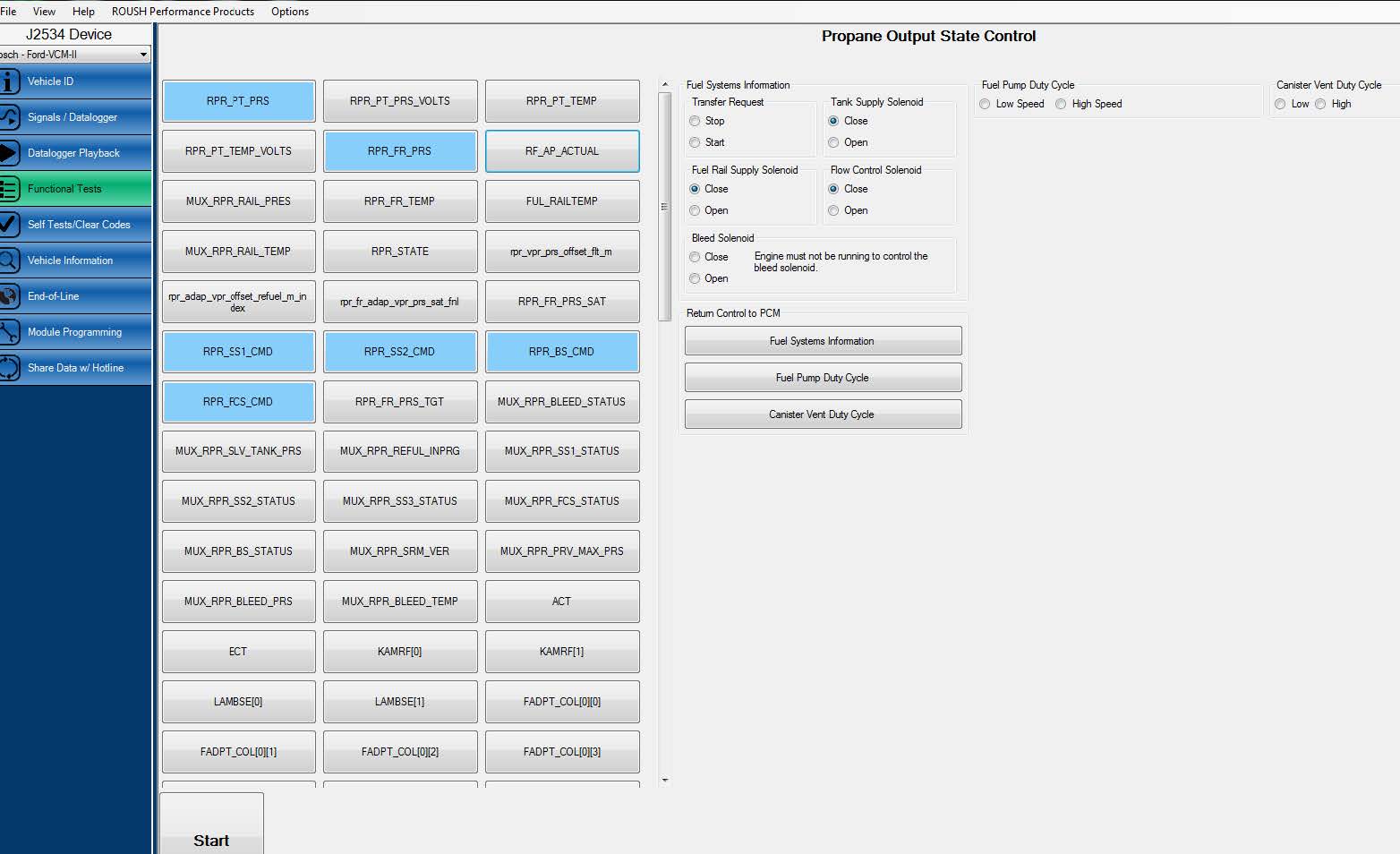 ROUSH Diagnostic Tool (RDT) - Using RDT to Access Solenoids